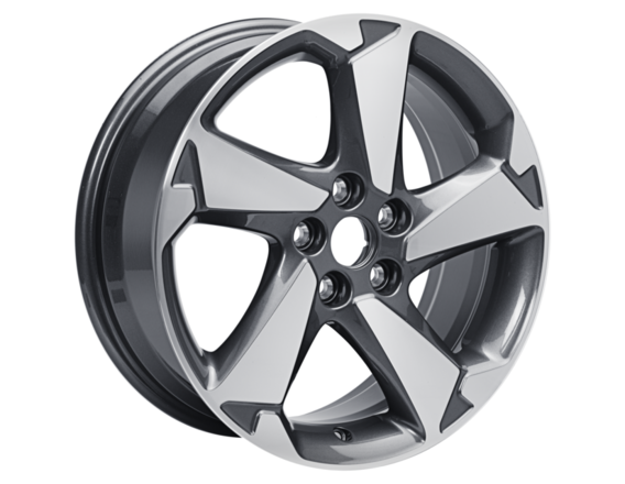 Genuine Alloy Wheel 17" 5-spoke design, premium silver - 2225981 ...