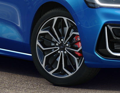 Genuine Alloy Wheel 18" 5 x 2-spoke design, Absolute Black Machined ...