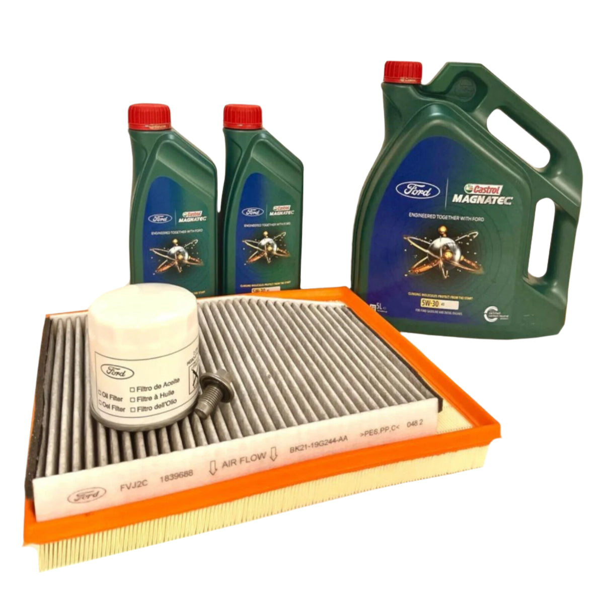 Genuine Ford Transit Custom 2.2 TDCI Service Kit Inc Castrol Engine Oi ...