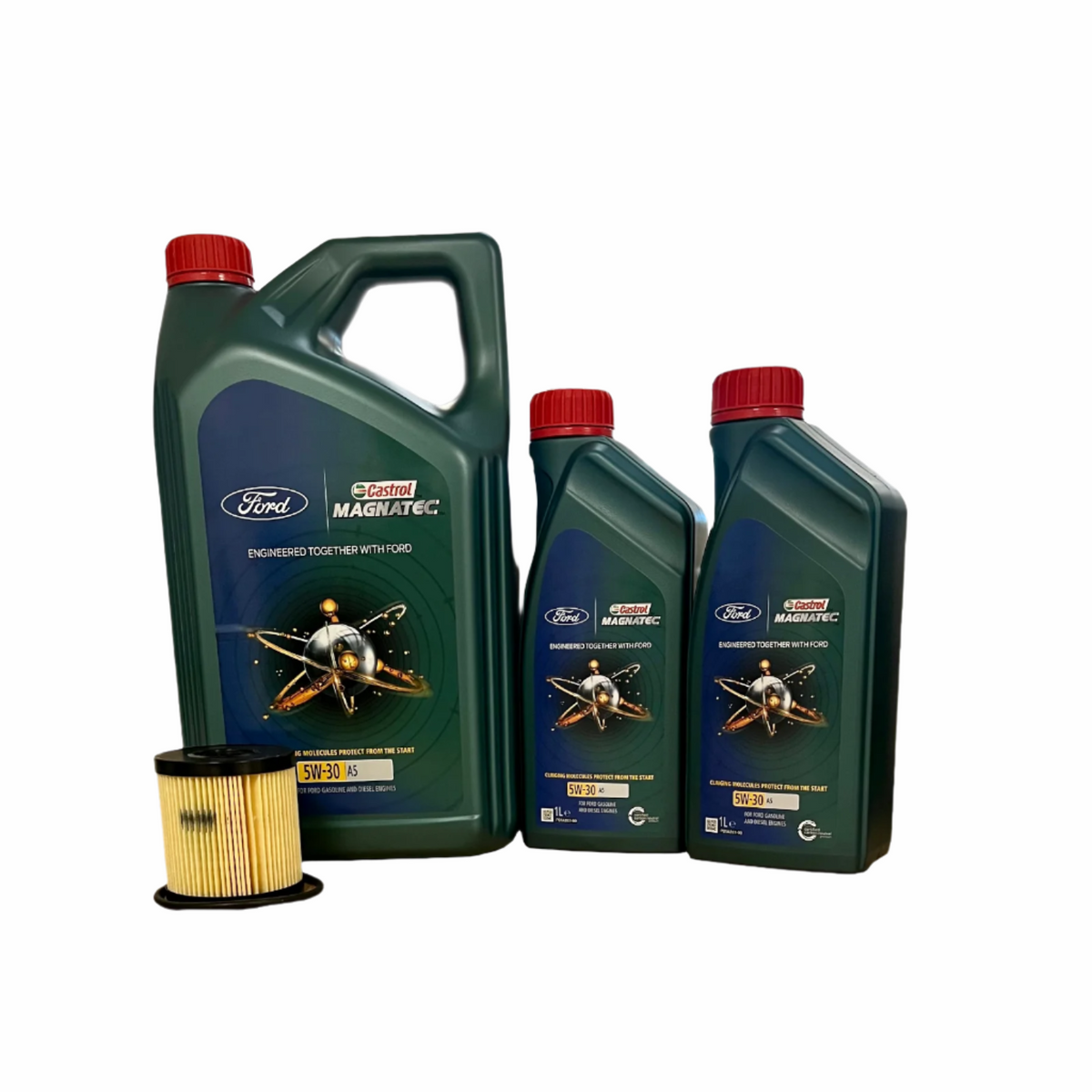 Genuine Ford Transit Custom 2.2 TDCI Oil Service Kit Inc Castrol 5w30 ...