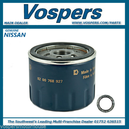 Genuine Nissan Various 15DCI K9K Engine Models Oil Filter & Sump Plug ...