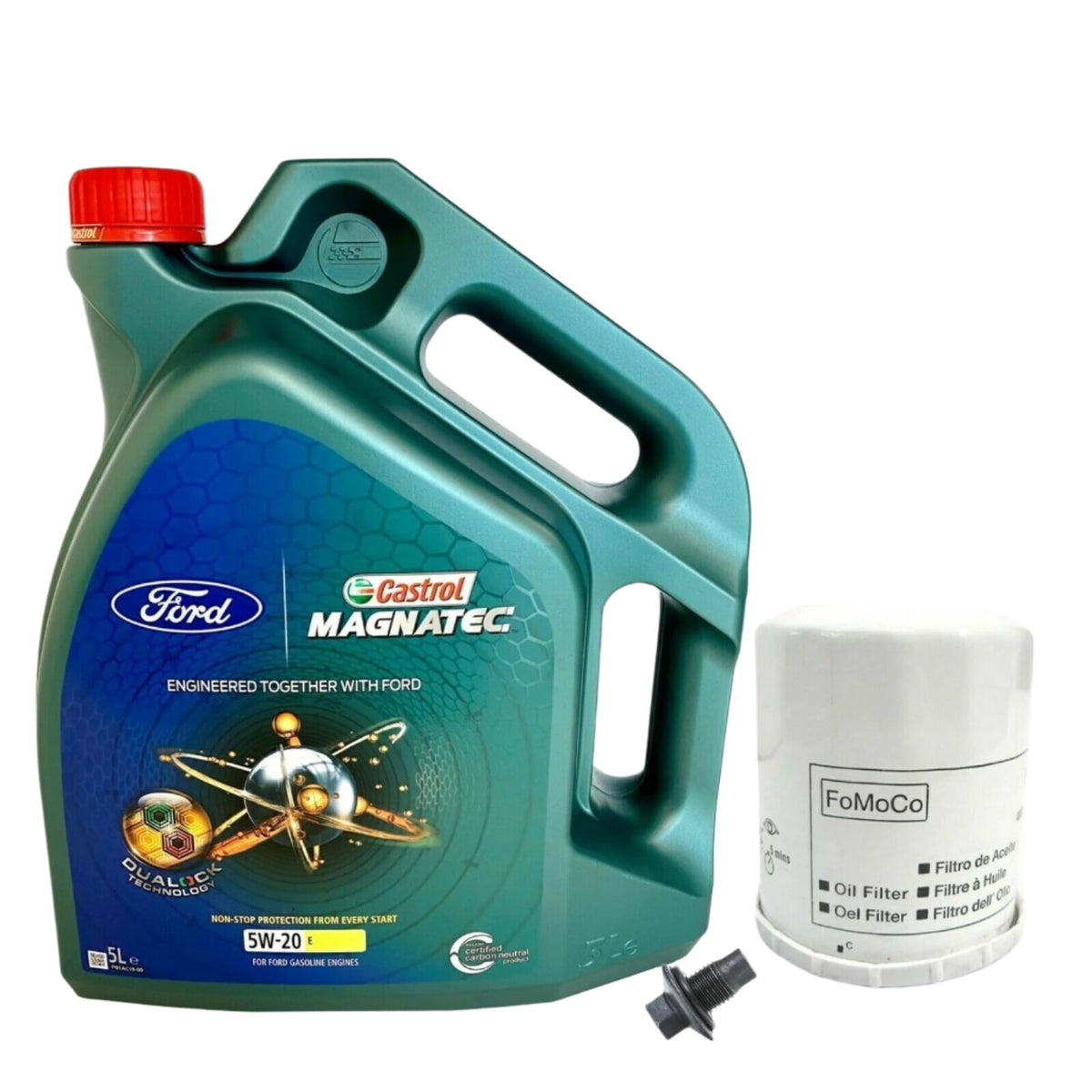 Genuine Ford Fiesta Ecoboost 1.0L 2012 Onwards Oil & Filter Service Ki ...