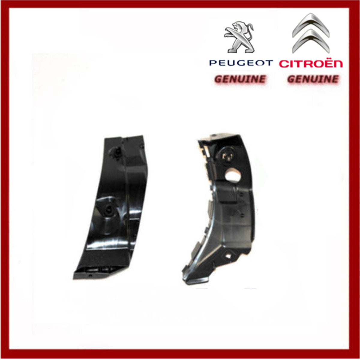 Genuine Peugeot 107 & Citroen C1 LH & RH Front Bumper Plastic Brackets ...