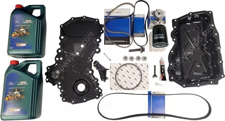 Genuine Ford Transit Custom 2L FWD Full Wet Belt Kit Includes Castrol ...