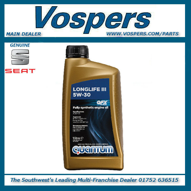 Genuine Quantum Longlife III 5w-30 Fully Synthetic Engine Oil 1 Litre ...
