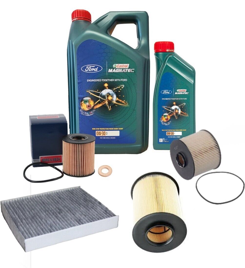 Ford Kuga 2L TDCi Service Kit Oil Air Cabin Diesel Filter 6L Genuine C ...