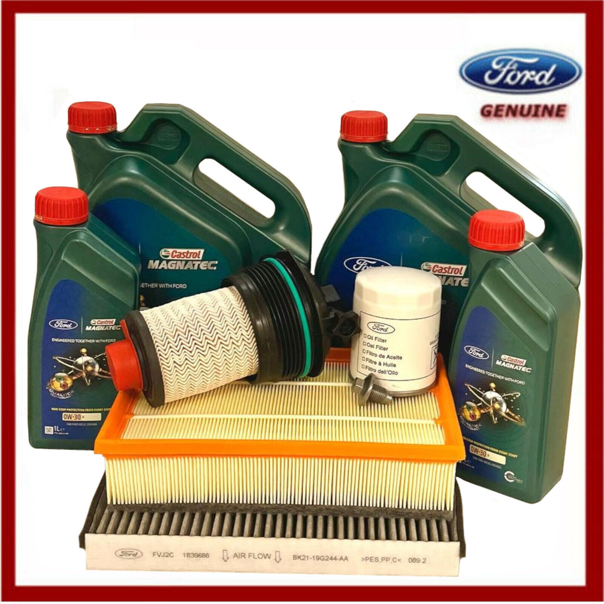 Genuine Ford Transit 2014> 2.0L Ecoblue Full Service Kit Inc Oil ...