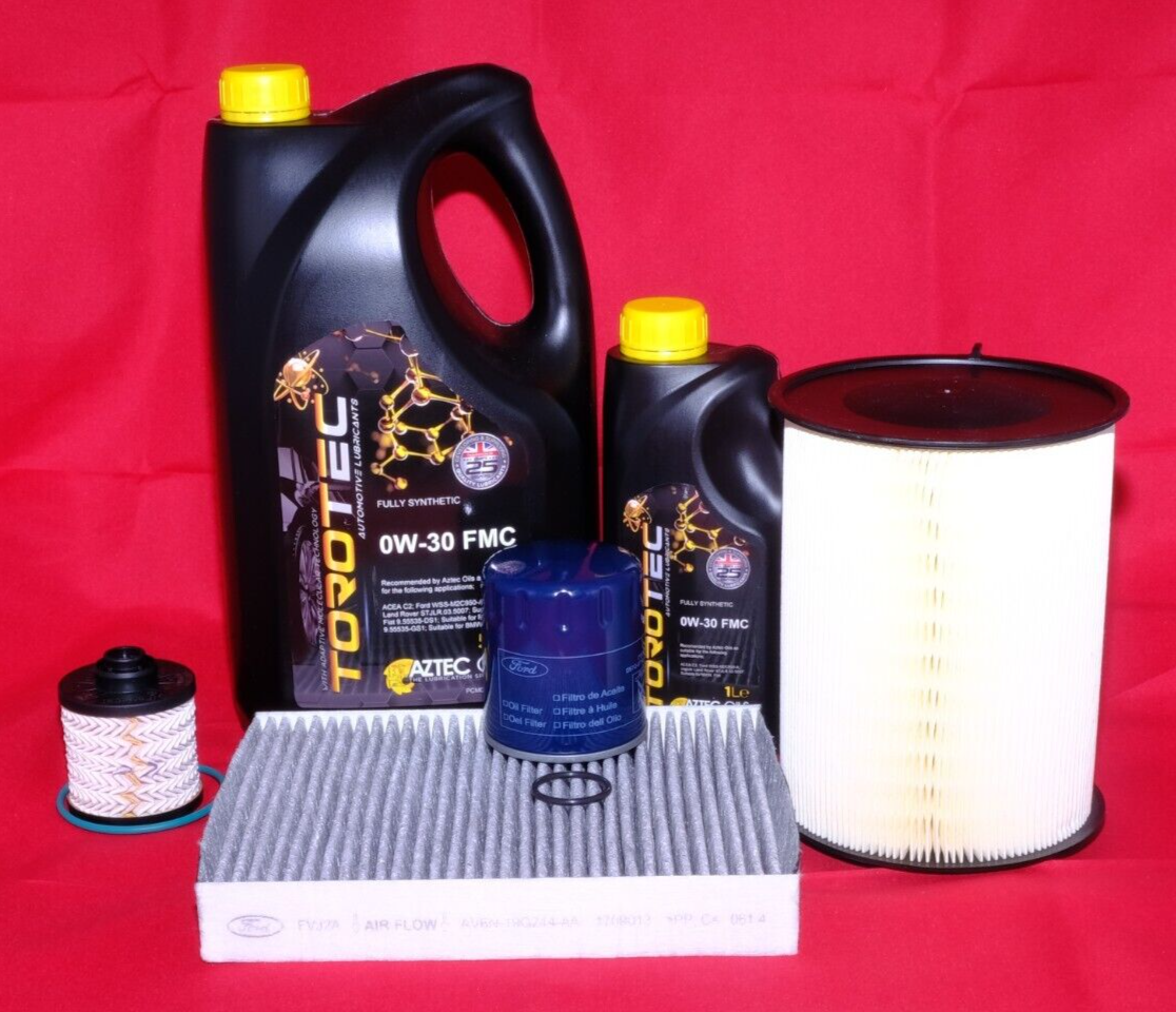 Genuine Ford Kuga 2.0 TDCi Service Kit Oil Air Cabin Diesel Filter & 6 ...