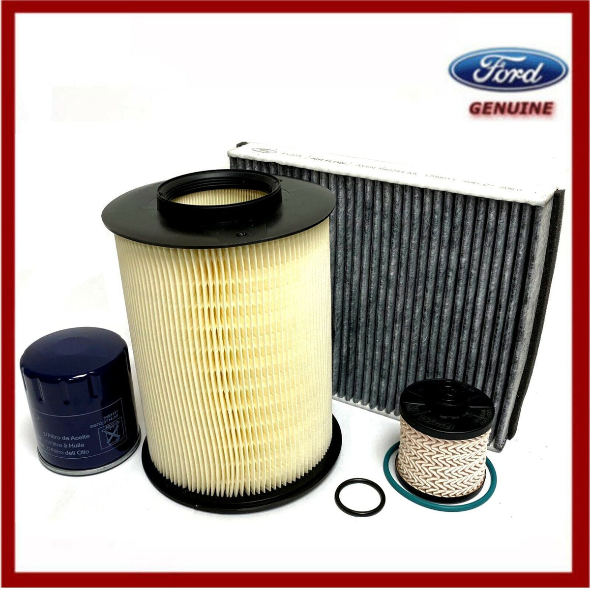 Genuine Ford Kuga 2.0 TDCi Service Kit Oil Air Cabin Diesel Filter New ...
