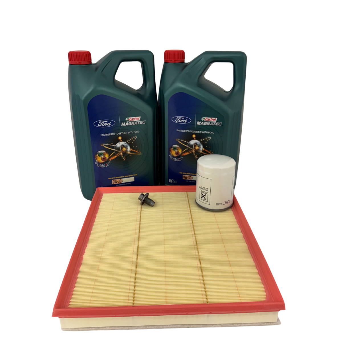 Genuine Ford Transit & Custom 2.0 EcoBlue FWD Service Kit inc Castrol ...