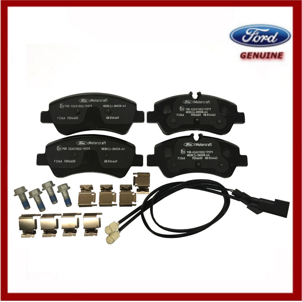 Genuine Ford Transit Custom 2012 Onwards Rear Brake Pads – Vospers Parts