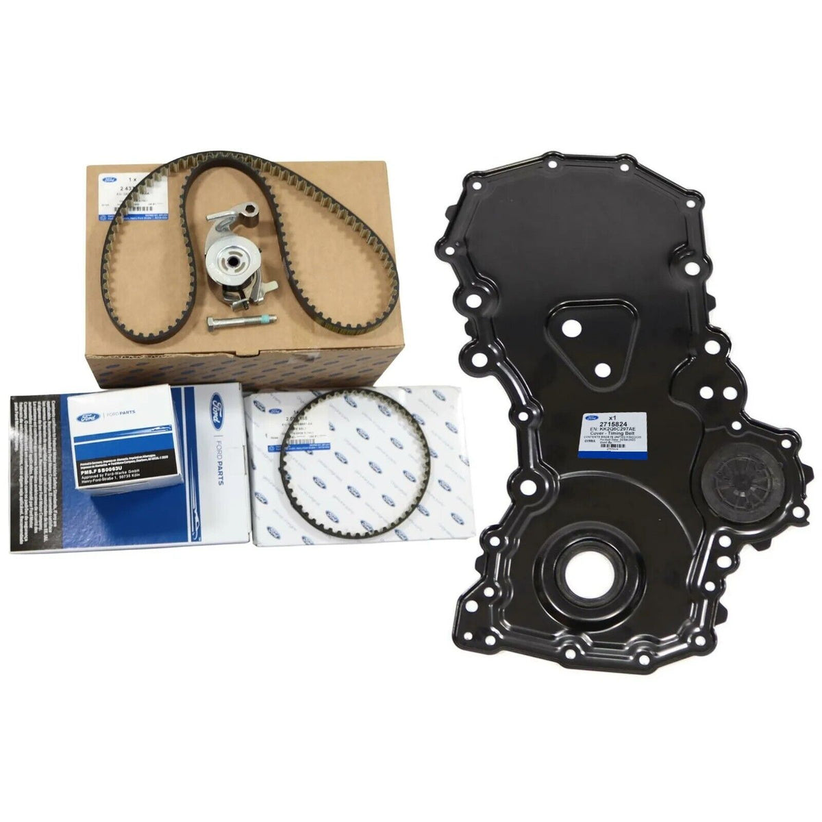 Genuine Ford Transit Custom 2L FWD 2017- Wet Belt Kit inc Cover & Oil ...