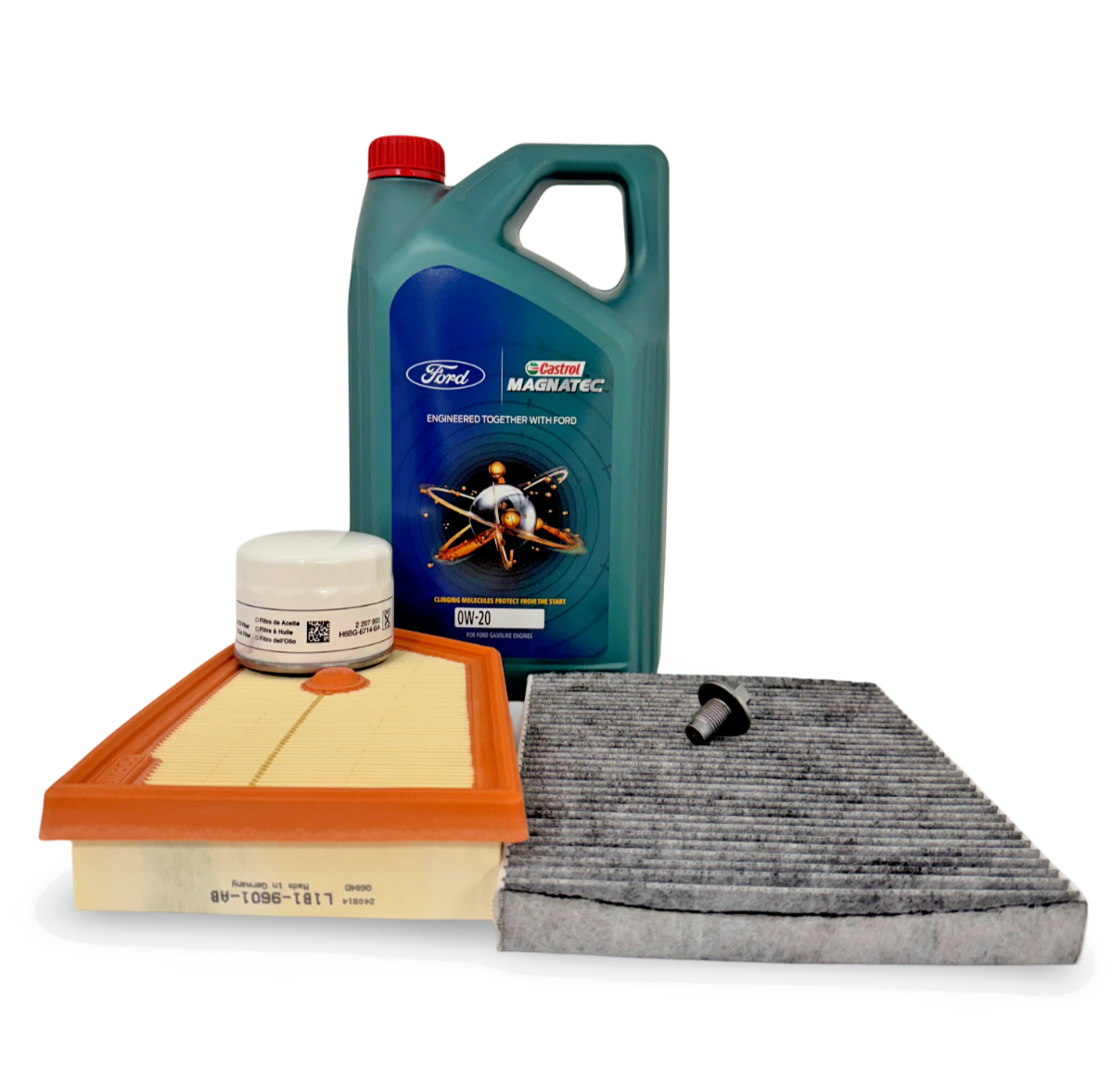 Genuine Ford Puma ST-Line 1L Ecoboost Service kit inc Castrol Oil ...