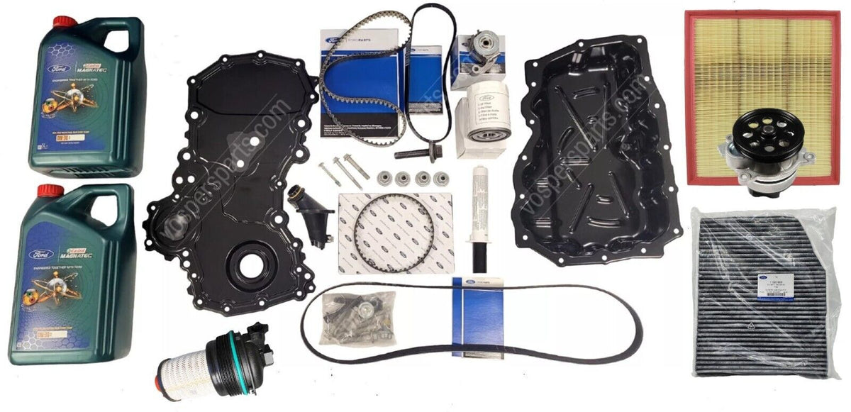 Genuine Ford Transit 2L FWD Full Wet Belt Kit Inc Service Kit & Water ...