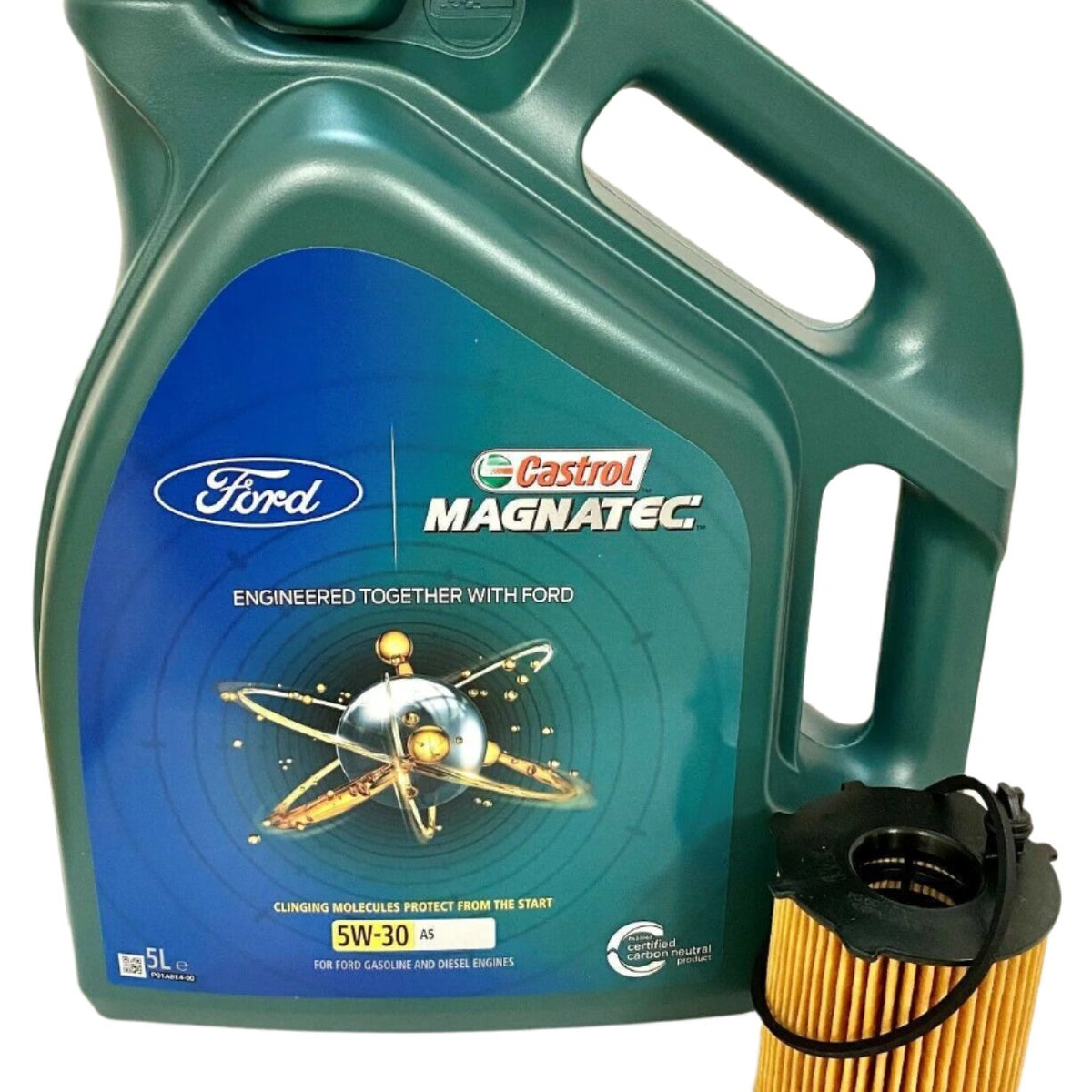 Genuine Ford Fiesta / Focus 14 15 16 Duratorq 5w30 Oil & Oil Filter ...