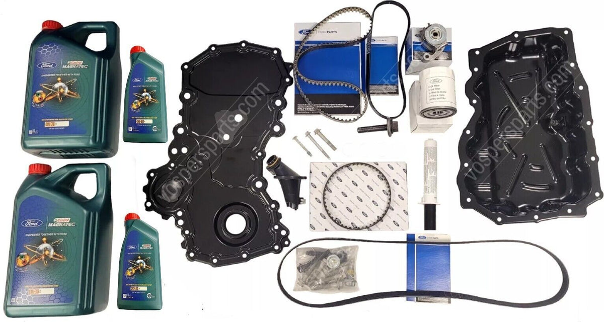 Genuine Ford Transit 2L RWD Full Wet Belt Kit Includes 12L Castrol Eng ...